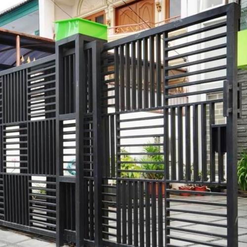 Jual pagar besi minimalis / pagar besi hollow / gerbang rumah / pager ...