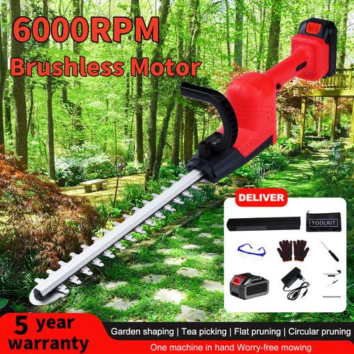 Promo Techyy Cordless Mesin Potong Dahan Tanaman Hedge Trimmer Alat ...