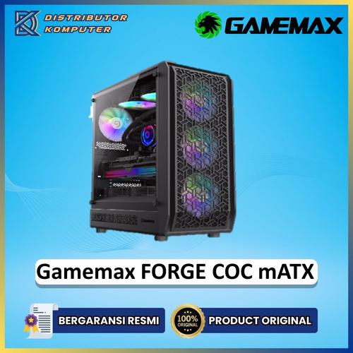 Promo Casing PC Gamemax FORGE COC mATX Gaming PC case with COC Turbo ...