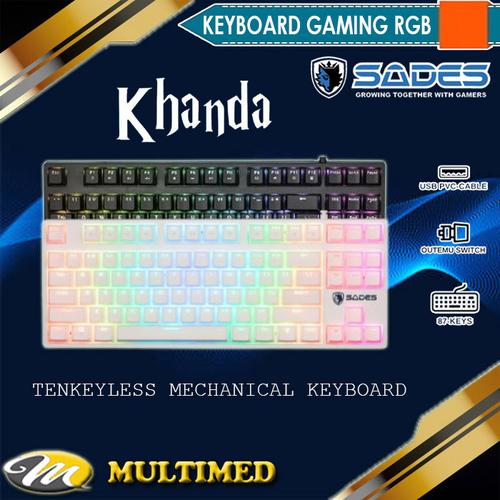 Promo Sades Khanda Mechanical Gaming Keyboard TKL Removable Switch ...