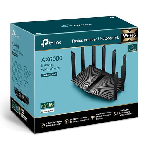 Jual TP-Link Archer AX80 AX6000 8-Stream Wi-Fi 6 Router with 2.5G Port - Jakarta Pusat ...