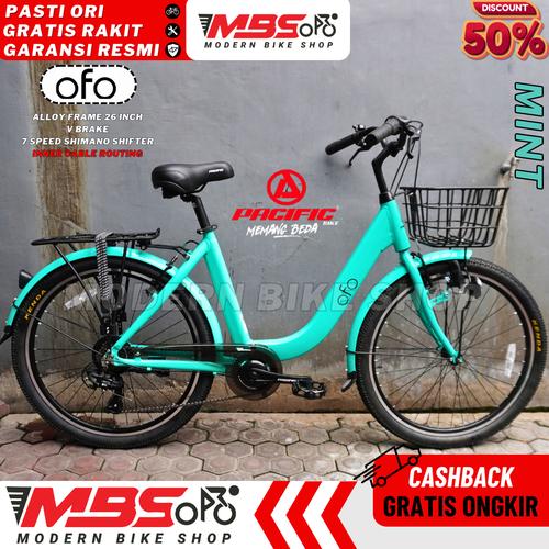Jual sepeda CTB terbaru mini keranjang pacific ofo 26" Inch alloy ...