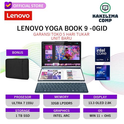 Promo LENOVO YOGA BOOK 9 OLED TOUCH ULTRA 7 155U 32GB 1TB W11+OHS 2X13 ...