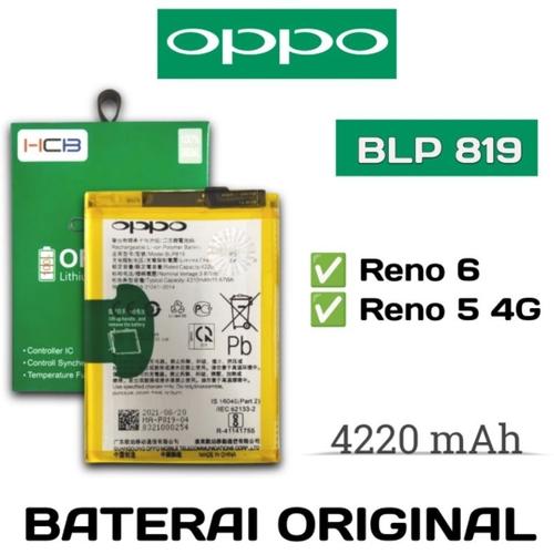 Promo Baterai Batre Baterry BLP 819 Baterai OPPO Reno 5 Reno 6 Reno 5 ...
