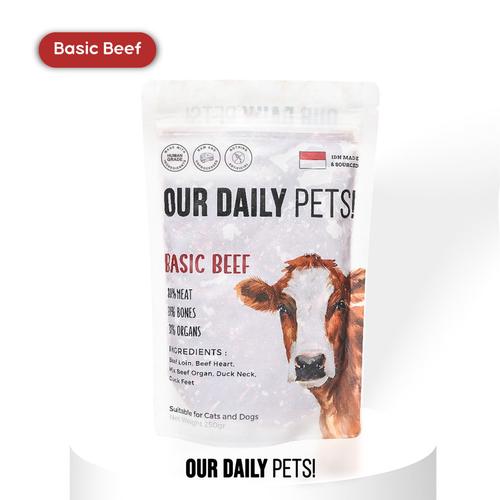 Jual Our Daily Pets | Basic Beef Raw Food for Pets (Dog & Cat ...