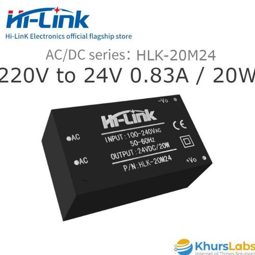 Jual Hi-Link HLK-20M24 AC 220V to DC 24V 20 Watt 0.83A Hilink Power ...