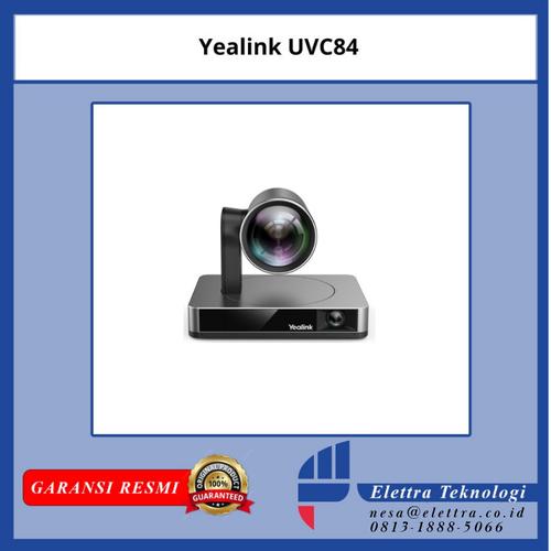 Jual Yealink UVC84 - 4K PTZ Camera for medium/large Room - Kota Bekasi ...