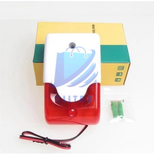 Jual Mini Sirine Strobe 12V Red Flashing Home Alarm System - Jakarta ...