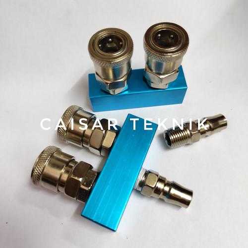 Jual Coupler 2 Cabang HPC 1 Set | SML-2 | PM 20 HPC | Coupler Kompresor ...