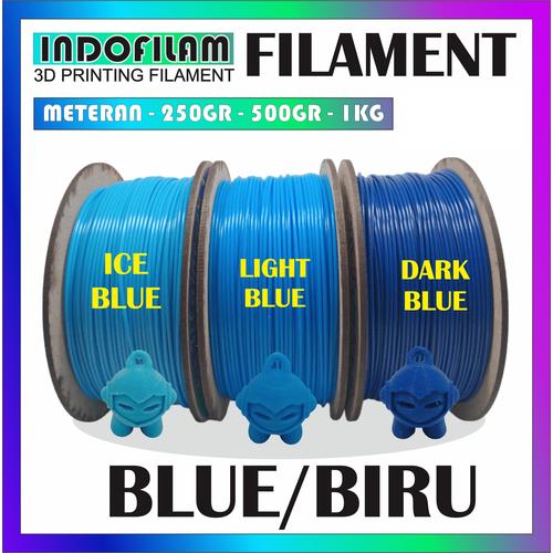 Jual FILAMEN FILAMENT ABS BLUE SKY 1 KG 500 250 100 GRAM TINTA 3D PRINT ...