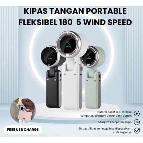 Jual Kipas Tangan Portable Fleksibel 180° Kipas Tangan Turbo Kipas ...