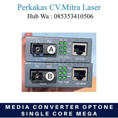 Jual OPTONE MEDIA CONVERTER (MC) 10/100 SINGLE CORE MEGA Original ...