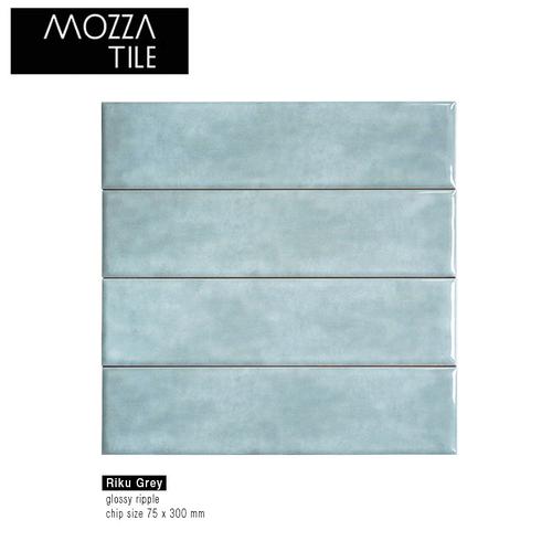 Jual Subway Tile Keramik MOZZA TILE Riku Grey 7,5x30 - beli 1 keping ...