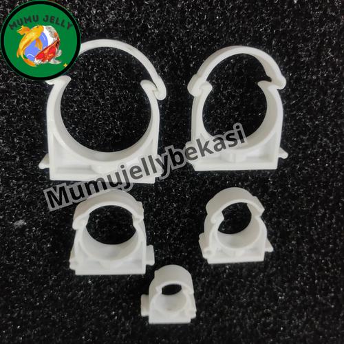 Jual klem pipa conduit clamp pipe pipa clamp tipe o pipa pvc - 20mm ...