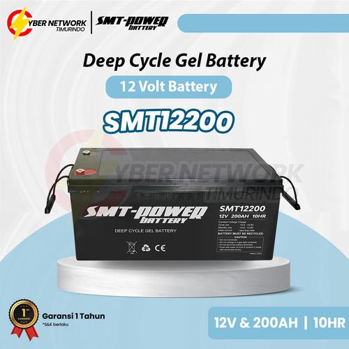 Jual DEEP CYCLE GEL BATTERY 12V 200AH - BATERAI SOLAR PANEL SURYA SMT ...