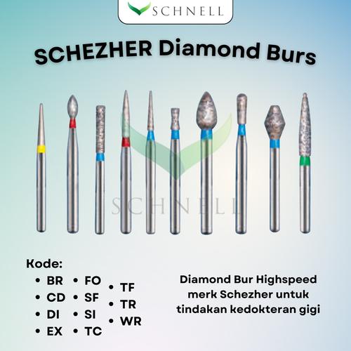 Promo Diamond Bur Dental Highspeed/Bur Preparasi Gigi/High Speed Burs ...