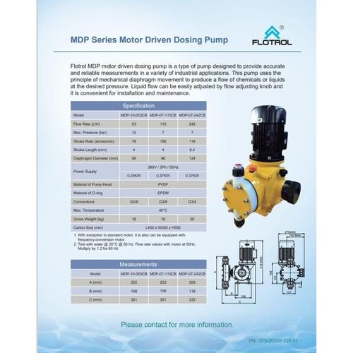 Jual Flotrol MOP Motor Driven Dosing Pump MDP-07-115CB - Jakarta Pusat - SENTRA TEKNIK UTAMA ...