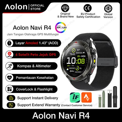 Promo Aolon Navi R4 Smartwatch 1.43"HD AMOLED Screen Six star dual-band ...