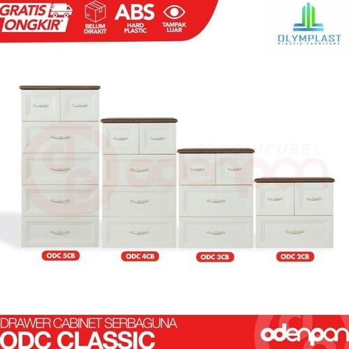 Jual LEMARI PLASTIK OLYMPLAST DRAWER CABINET ODC CLASSIC B - ODC 3 CB ...