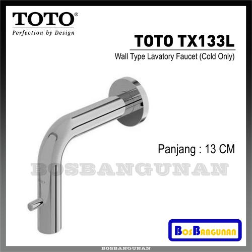 Jual Kran Wastafel Tanam TOTO TX133L Cold Only / Keran Wastafel Tembok ...
