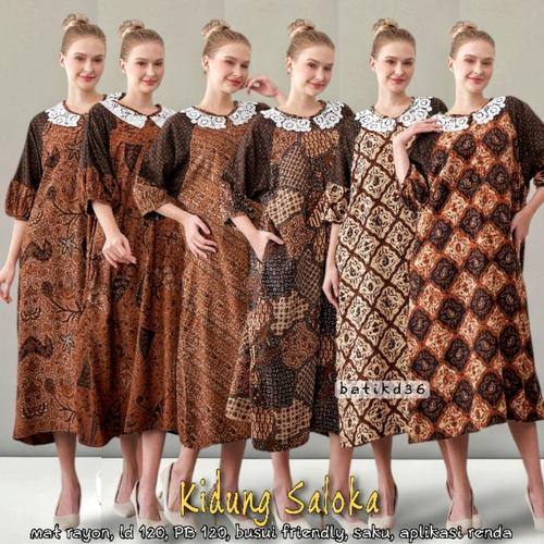 Jual Semerbak Homedress Payung Motif Sogan Ld 120 Batik Klasik ...