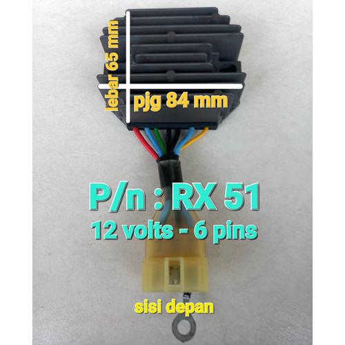Jual 12VDC REGULATOR, RX51, 6 CONNECTOR + GROUND - Kota Jambi - DELFI ...