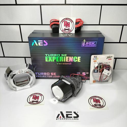 Jual Paket Lampu Headlamp Motor Projector Biled AES Turbo SE Experience ...