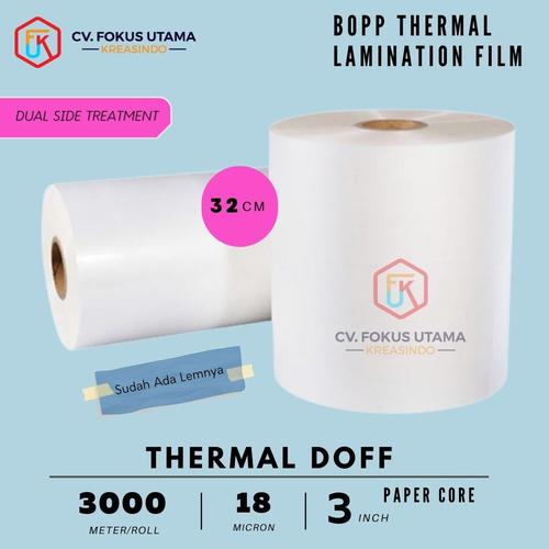 Promo Roll Plastik Laminasi Thermal Doff 32cm 18mic double corona ...