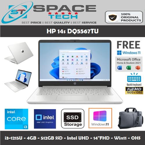Promo LAPTOP HP 14s dq5115TU i3-1215U 8GB 512GB SSD 14"FHD Win11 OHS ...