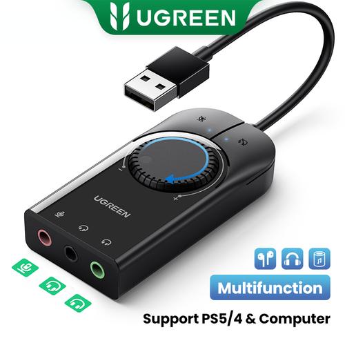 Jual Sound Card External UGREEN Stereo Sound Audio Adapter Laptop,PC ...