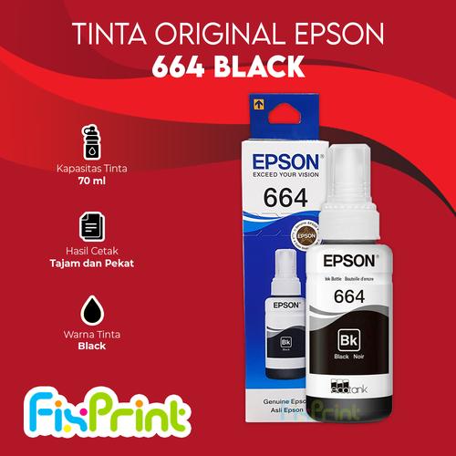 Jual Epson Tinta 664 70ml Refill Printer L120 L121 L210 L360 L565 L1300 ...