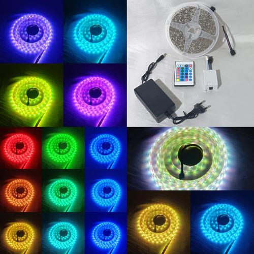 Jual Led Strip RGB (warna warni)+Remot 5 Meter IP44 5050/Mata Besar ...