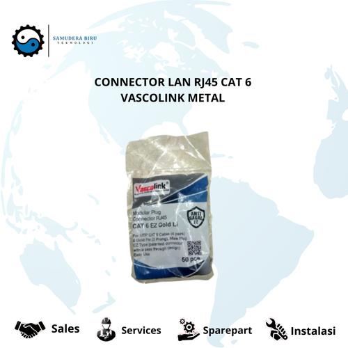 Jual CONNECTOR LAN RJ45 CAT 6 VASCOLINK METAL - Kota Pekanbaru ...
