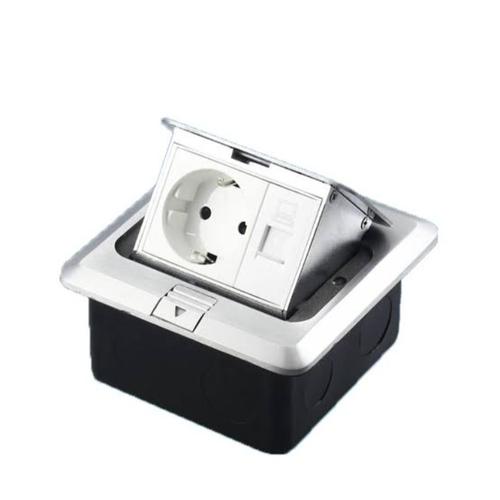 Jual Floor Socket lantai Meja Socket listrik + Lan RJ45 - Jakarta Barat ...