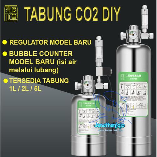 Jual Tabung 2L CO2 Generator Diy Kit Cisod Non Selenoid / Regulator CO2 ...