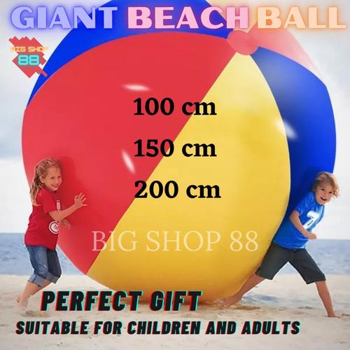 Promo BOLA PANTAI ANAK TIUP JUMBO RAKSASA HUGE PVC INFLATABLE GIANT ...