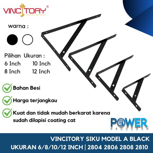 Promo Siku Penyangga VINCITORY Rak Dinding Besi Model A HItam Putih ...
