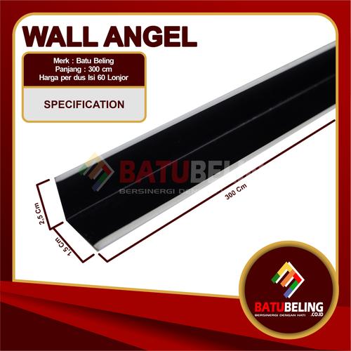 Jual Per DUS Rangka Plafon | Rangka Akustik Wall Angle Ukuran 3 Meter ...