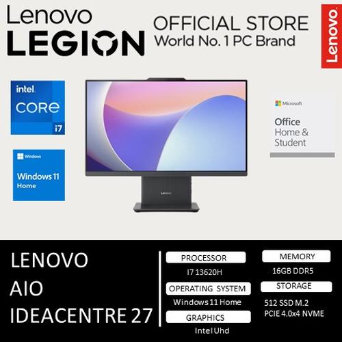 Promo Lenovo AIO Ideacentre 27IRH9 i7 13620H 16GB 512GB W11+OHS 27" FHD ...