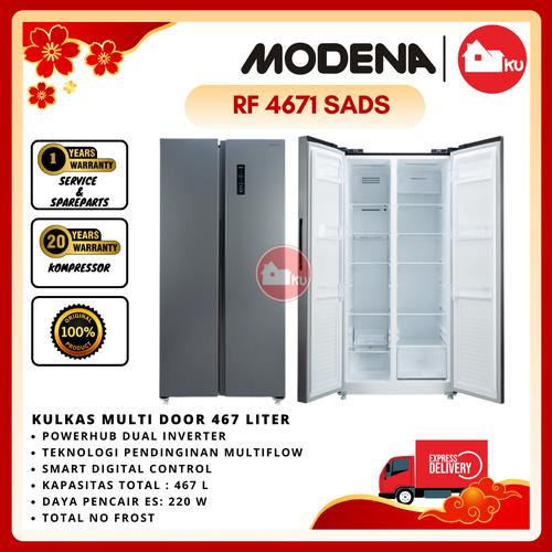 Promo Kulkas Side By Side MODENA RF 4671 SADS Refrigerator Inverter ...