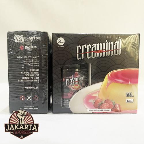 Jual CREAMINAL JAPANESE STRAWBERRY PUDDING 60ML BY BADASS X UNWISE ...