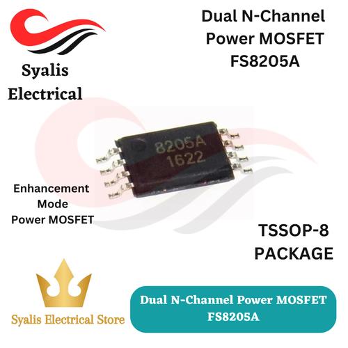 Jual FS8205A Dual N-Channel Enhancement Mode Power Mosfet TSSOP-8 Package [Syalis] - Kota ...