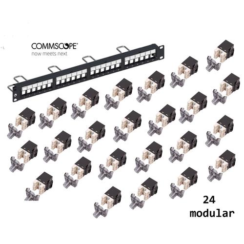 Jual AMP COMMSCOPE patch panel 24 port cat6 - 48port+modul - Jakarta ...