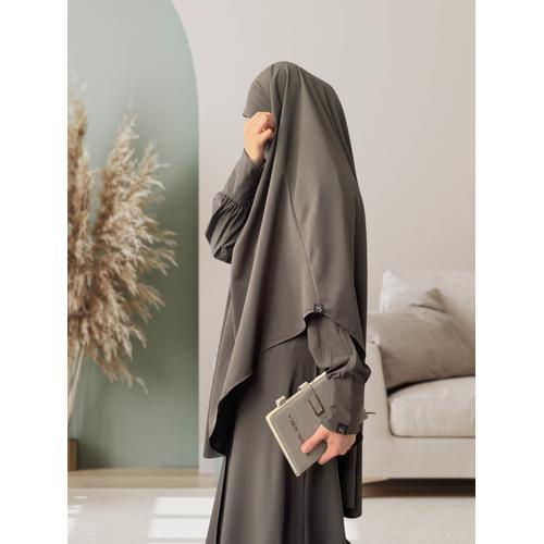 Jual Gamis Syar'i Anti UV Mila Abaya by Mahiza 1 Set French Khimar ...