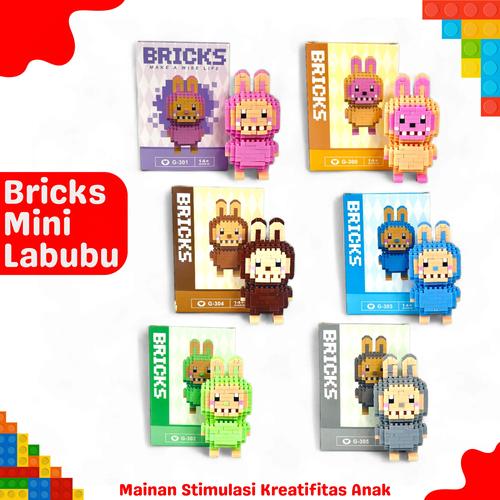 Jual Nano Blocks Bricks Labubu Mainan Balok Susun DIY Building Blocks ...