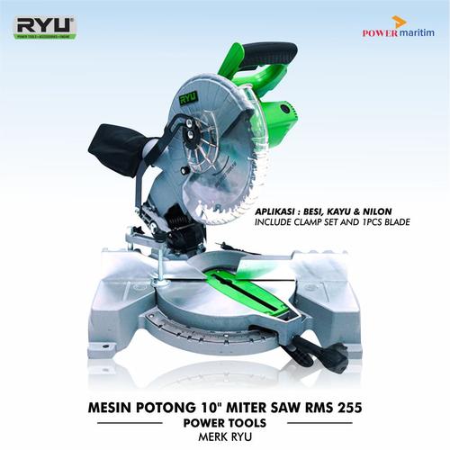 Jual Miter Saw 10 Inch Merk RYU Type RMS 255 Mesin Potong Besi ...
