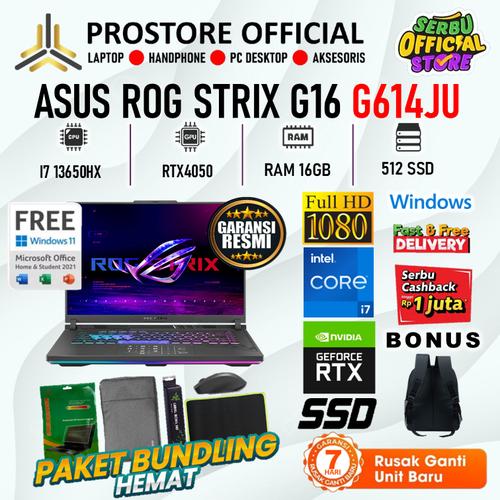 Promo ASUS ROG STRIX G16 G614JU I7 13650HX RTX4050 32GB 1TB W11+OHS 16 ...