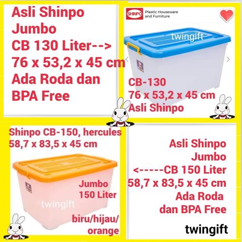 Jual Container/Kontainer Box serbaguna, Shinpo ukuran Jumbo, CB 130 ...