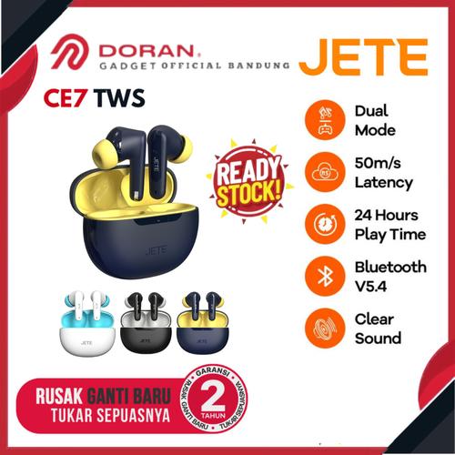 Promo JETE CE7 TWS Earphone Bluetooth 5.4 24H Playtime Low Latency 50m ...