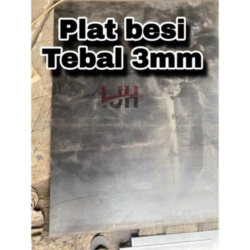 Jual plat besi tebal 3mm plate besi polos hitam. ukuran mulai 10x10cm ...
